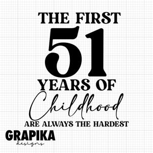 51st Birthday Svg 51st Birthday Png Happy Birthday Svg Cake Topper Svg ...