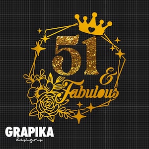 51st Birthday Svg 51st Birthday Png Happy Birthday Svg Cake Topper Svg ...