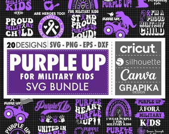 Purple up for Military PNG Purple up for Military Kids Month of the ...
