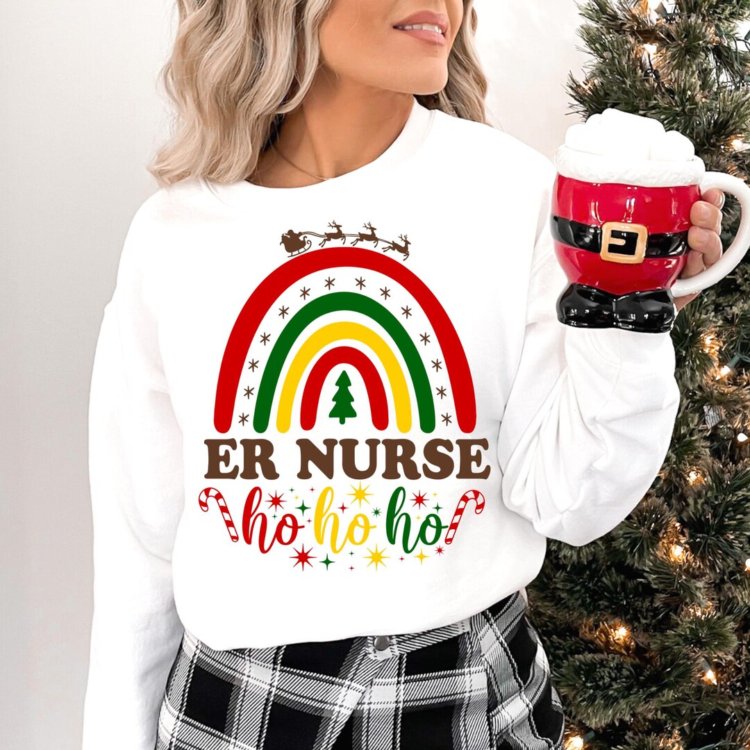 ER Nurse Christmas Svg for Merry Christmas Svg Emergency Nurse Svg for ...