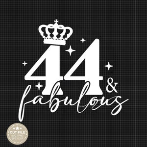 44th Birthday Svg 44th Birthday Png Happy Birthday Svg Cake Topper Svg ...