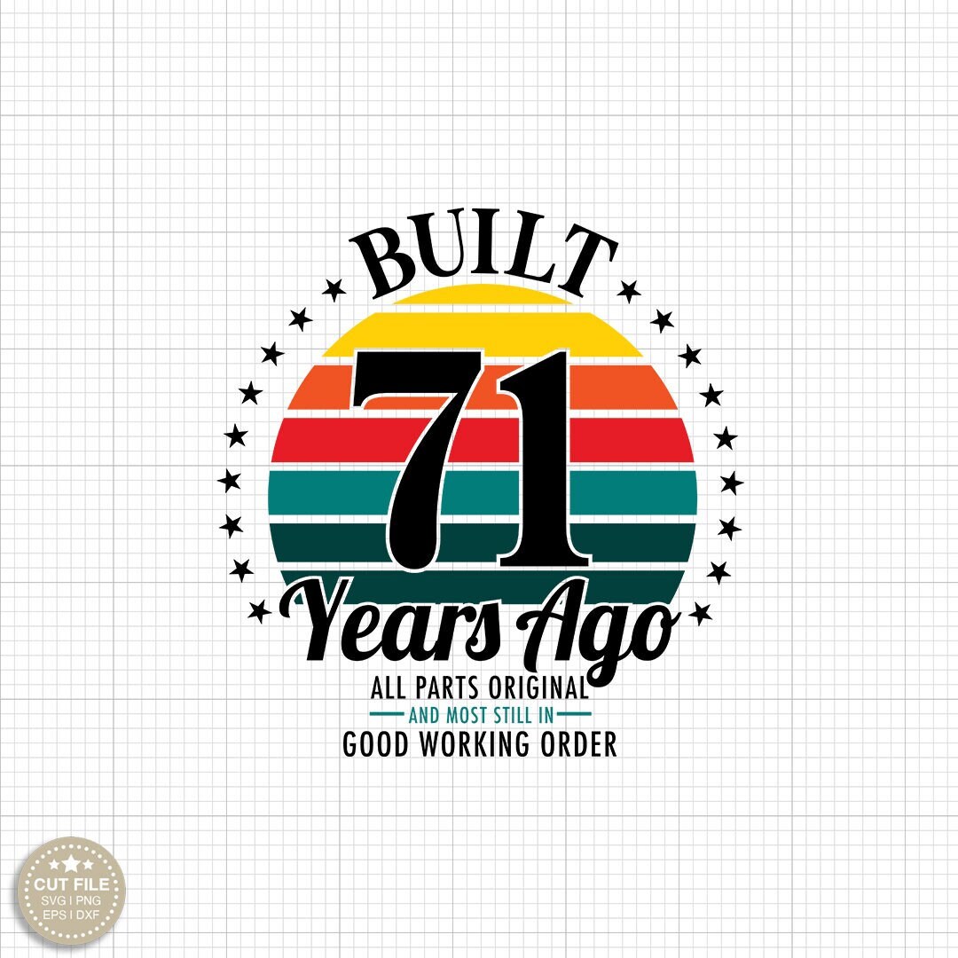 71st Birthday Svg Vintage 71st Birthday Svg 71 Svg Happy 71st Birthday ...