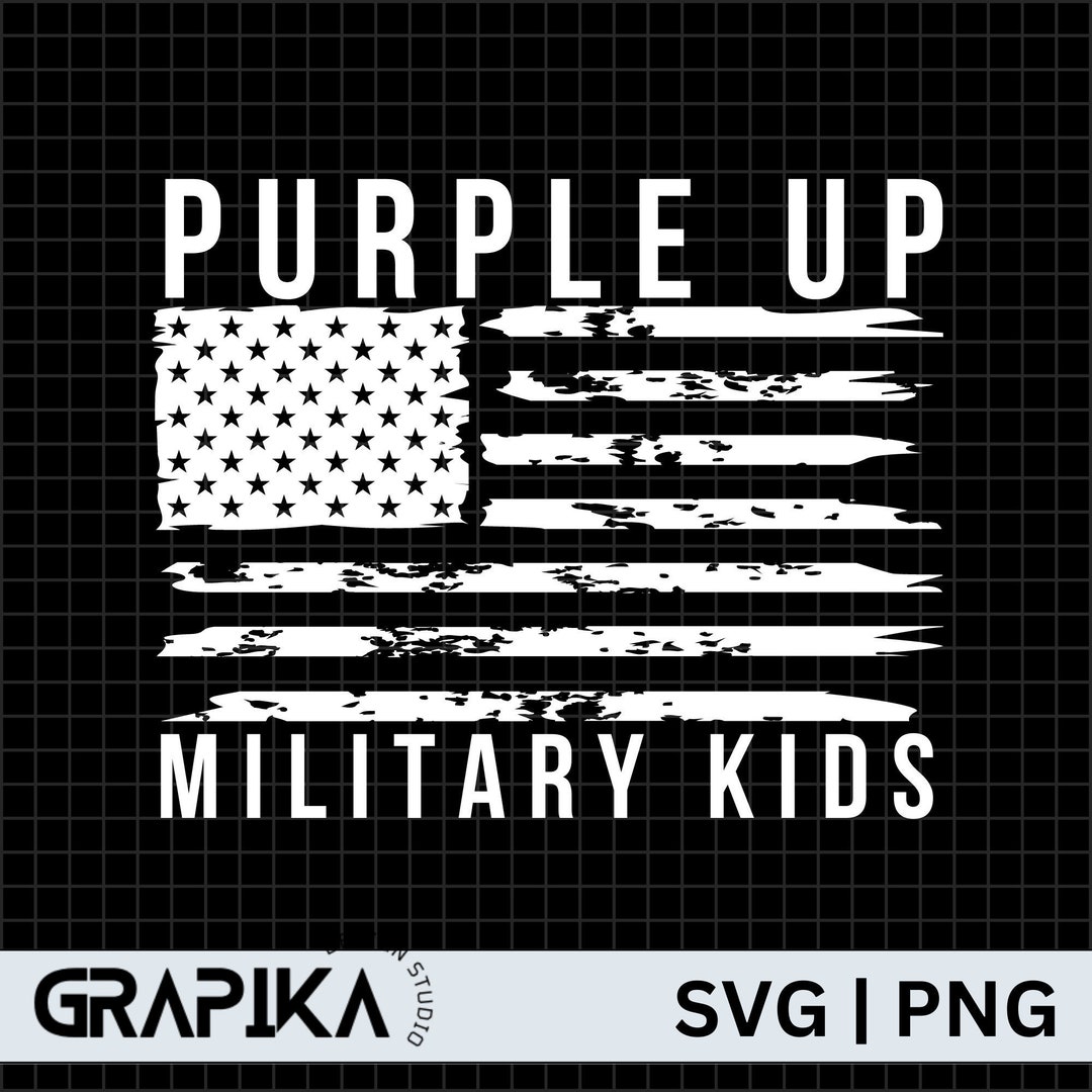 Purple up for Military Child Svg Proud Army Family Svg US - Etsy