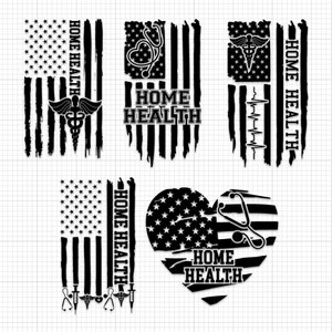 Home Health Nurse Svg Nurse Gift Home Health Shirt Nurse Svg Home ...