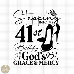 41st Birthday Svg 41st Birthday Png Happy Birthday Svg Cake Topper Svg ...