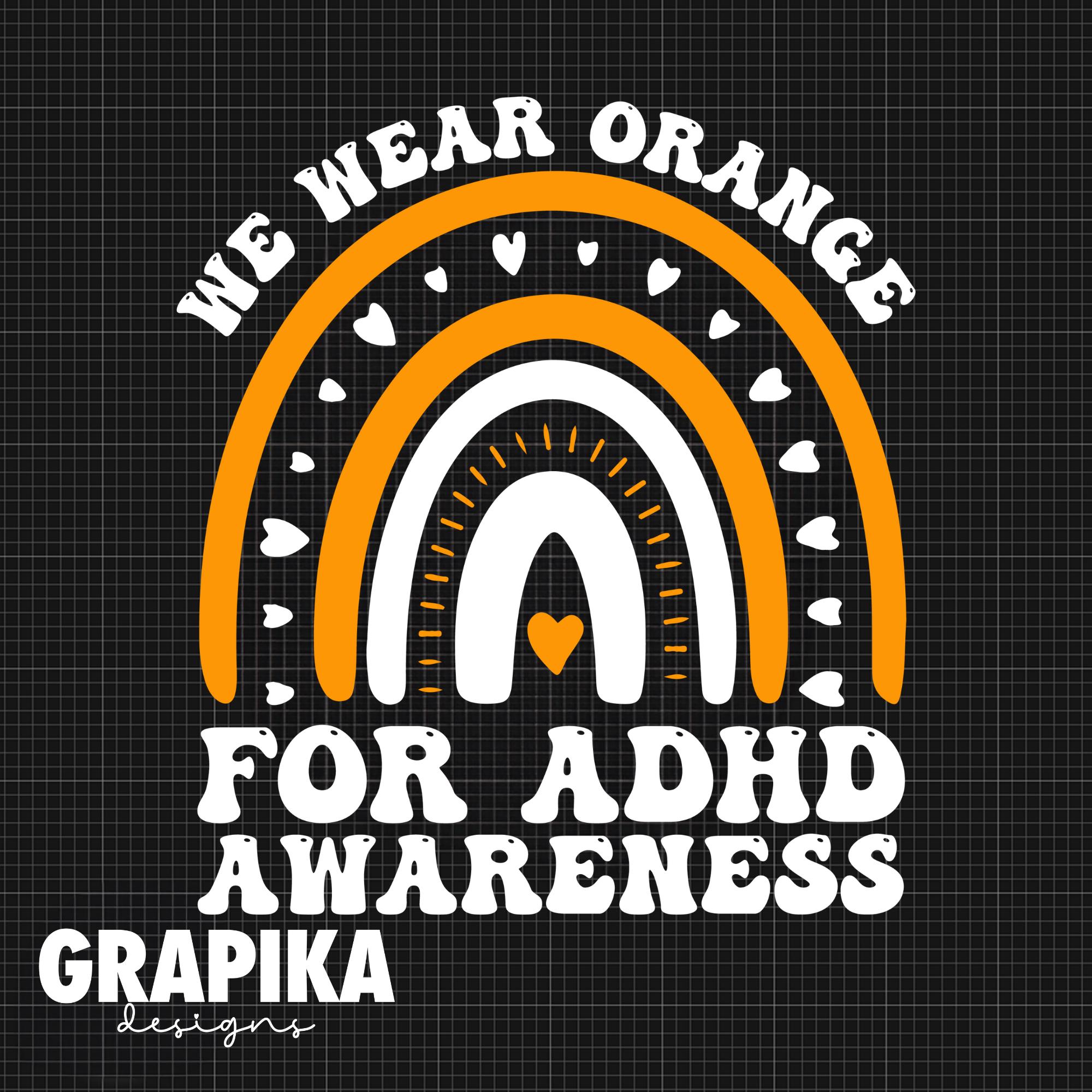 ADHD Awareness Svg for Adhd Awareness Month Svg Adhd Png for Mental ...