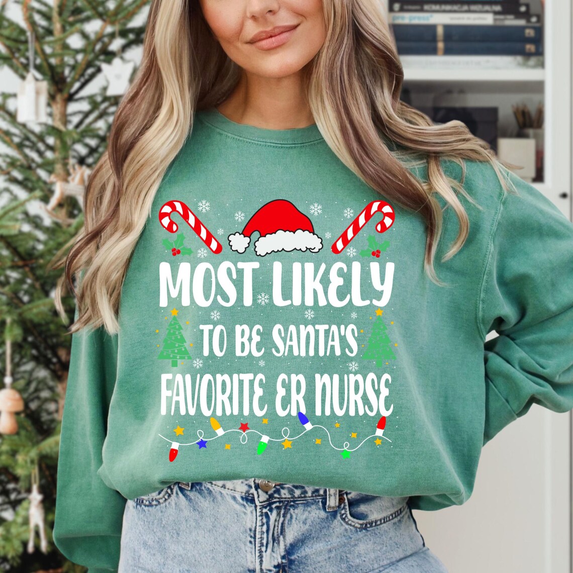 ER Nurse Christmas Svg for Merry Christmas Svg Emergency Nurse Svg for ...