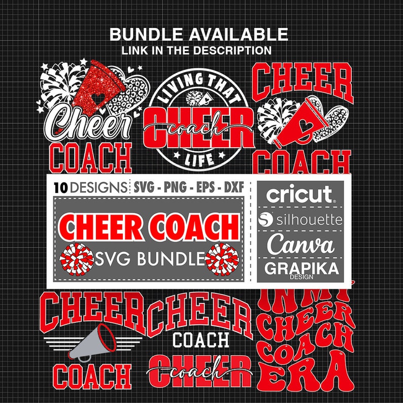 Cheer Coach Svg Cheerleader Svg Cheer Svg Cheer Coach Shirt Cheer Coach ...