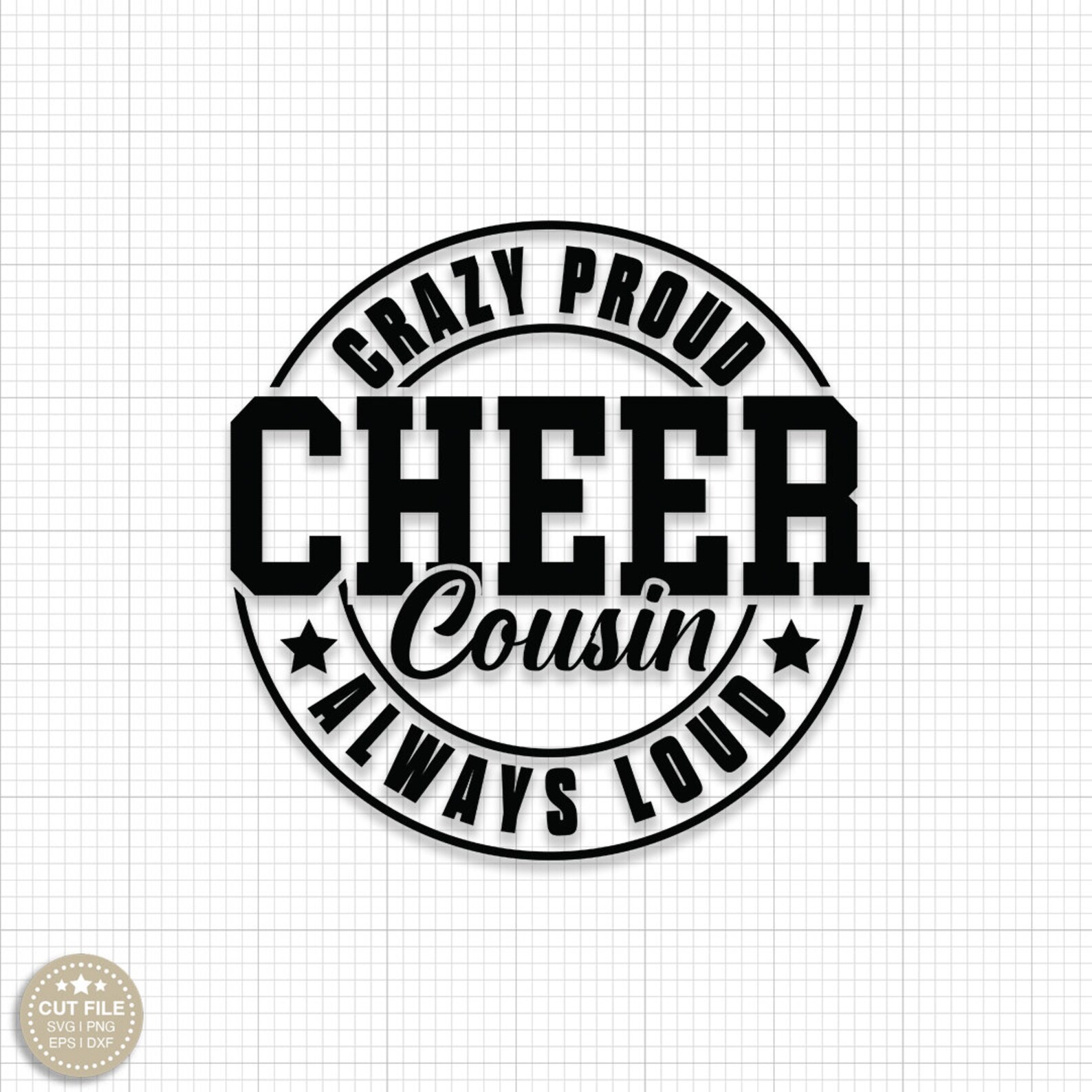 Cheer Cousin Svg Proud Cheer Cousin Svg Senior Cheer Cousin Svg ...