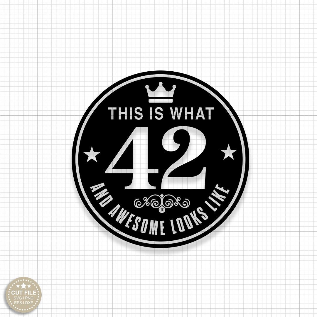 42nd Birthday Svg Vintage 42nd Birthday Svg 42nd Svg Happy - Etsy