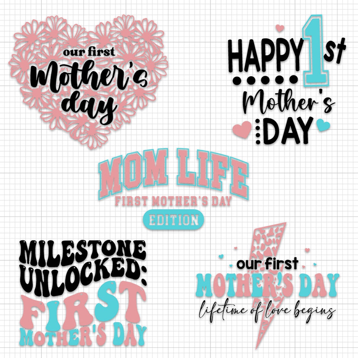 First Mothers Day Svg Mothers Day Svg First Time Mom Gift 1st Mothers ...