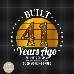 41st Birthday Svg 41st Birthday Png Happy Birthday Svg Cake Topper Svg ...