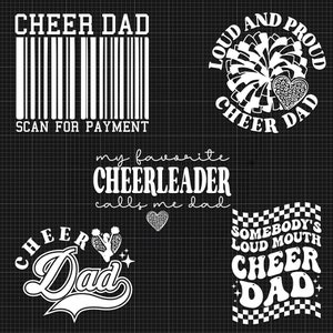 Cheer Dad Svg Cheer Dad Shirt Cheer Svg Cheerleader Svg Sports Dad ...