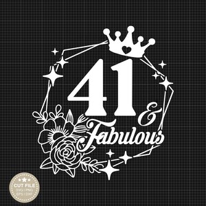 41st Birthday Svg 41st Birthday Png Happy Birthday Svg Cake Topper Svg ...