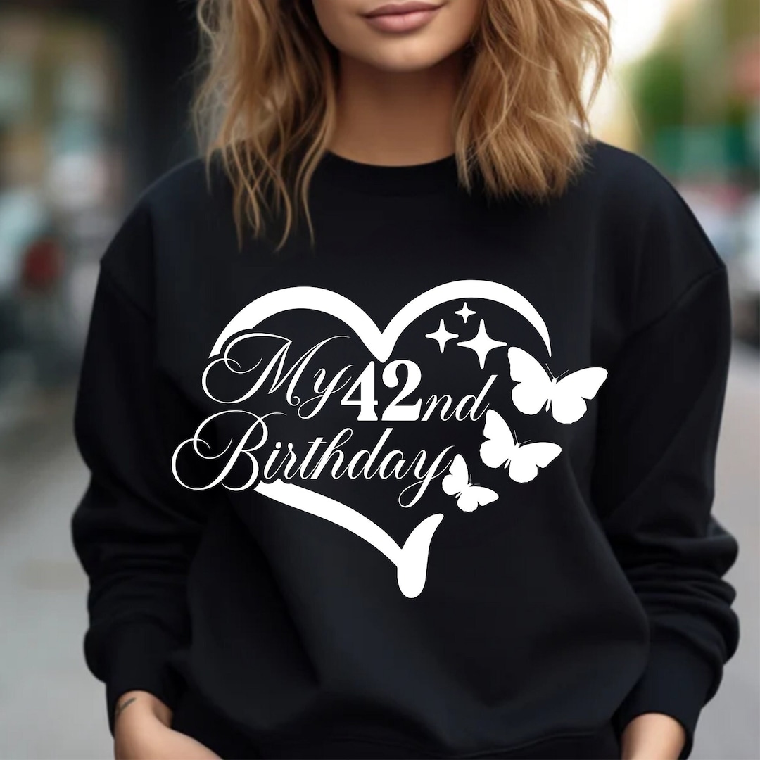 42nd Birthday Svg 42nd Birthday Png Happy Birthday Svg Cake Topper Svg ...