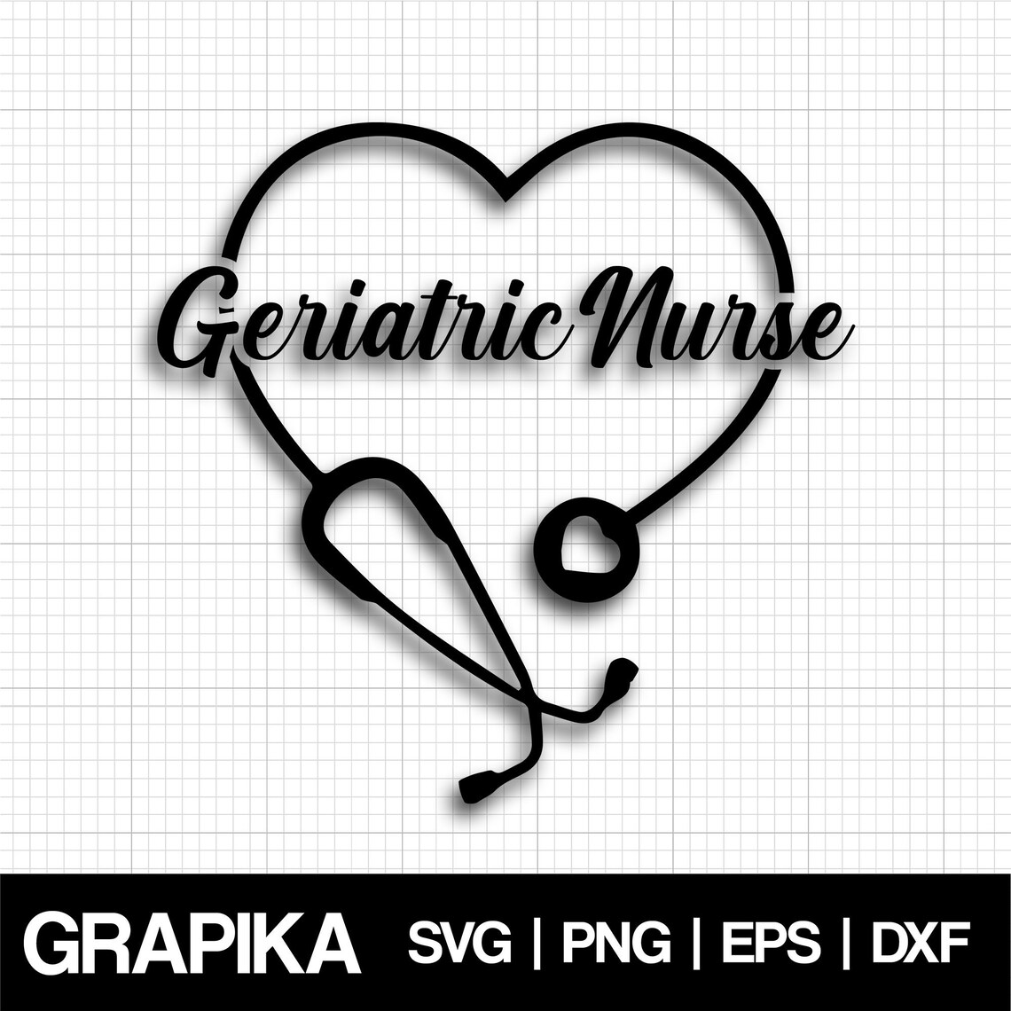 Geriatric Nurse Svg Geriatric Nurse Gift for Geriatric Nurse Svg Heart ...