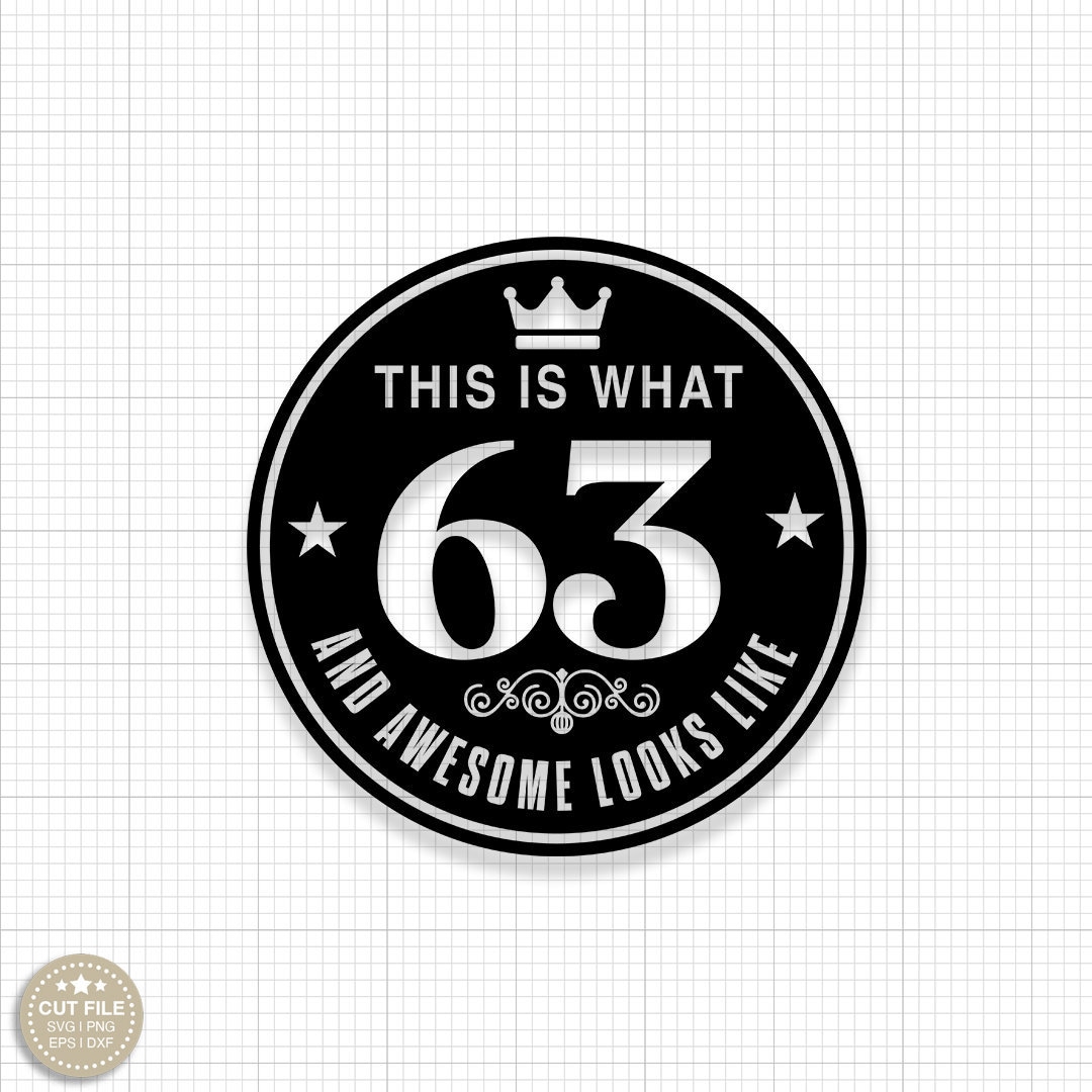 63rd Birthday Svg Vintage 63rd Birthday Svg 63 Svg Happy 63rd Etsy