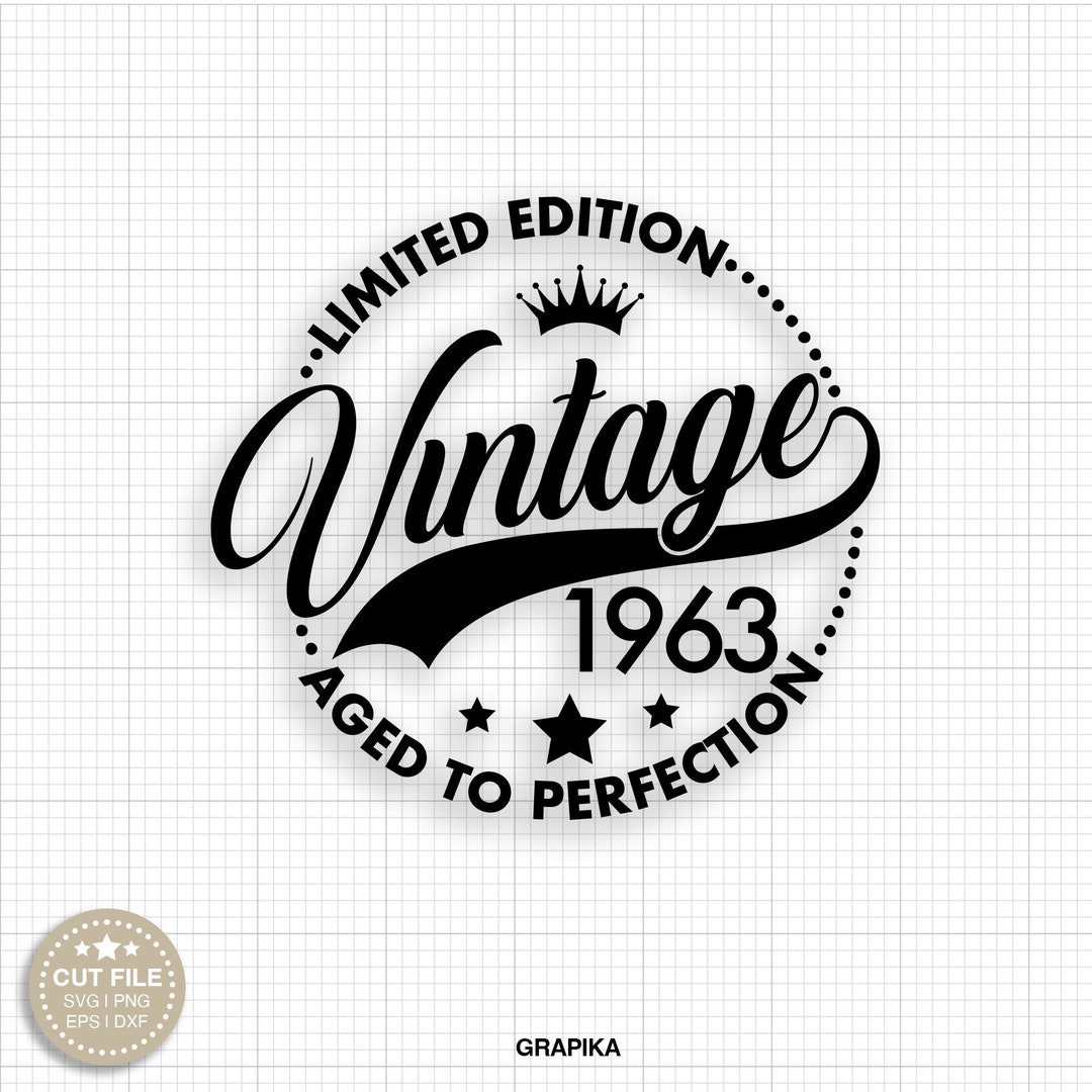 60th Birthday Svg Vintage 60th Birthday Svg 60th Svg Happy Etsy
