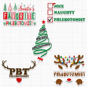 Phlebotomy Christmas Svg for Phlebotomist Christmas Shirt Svg for Xmas ...
