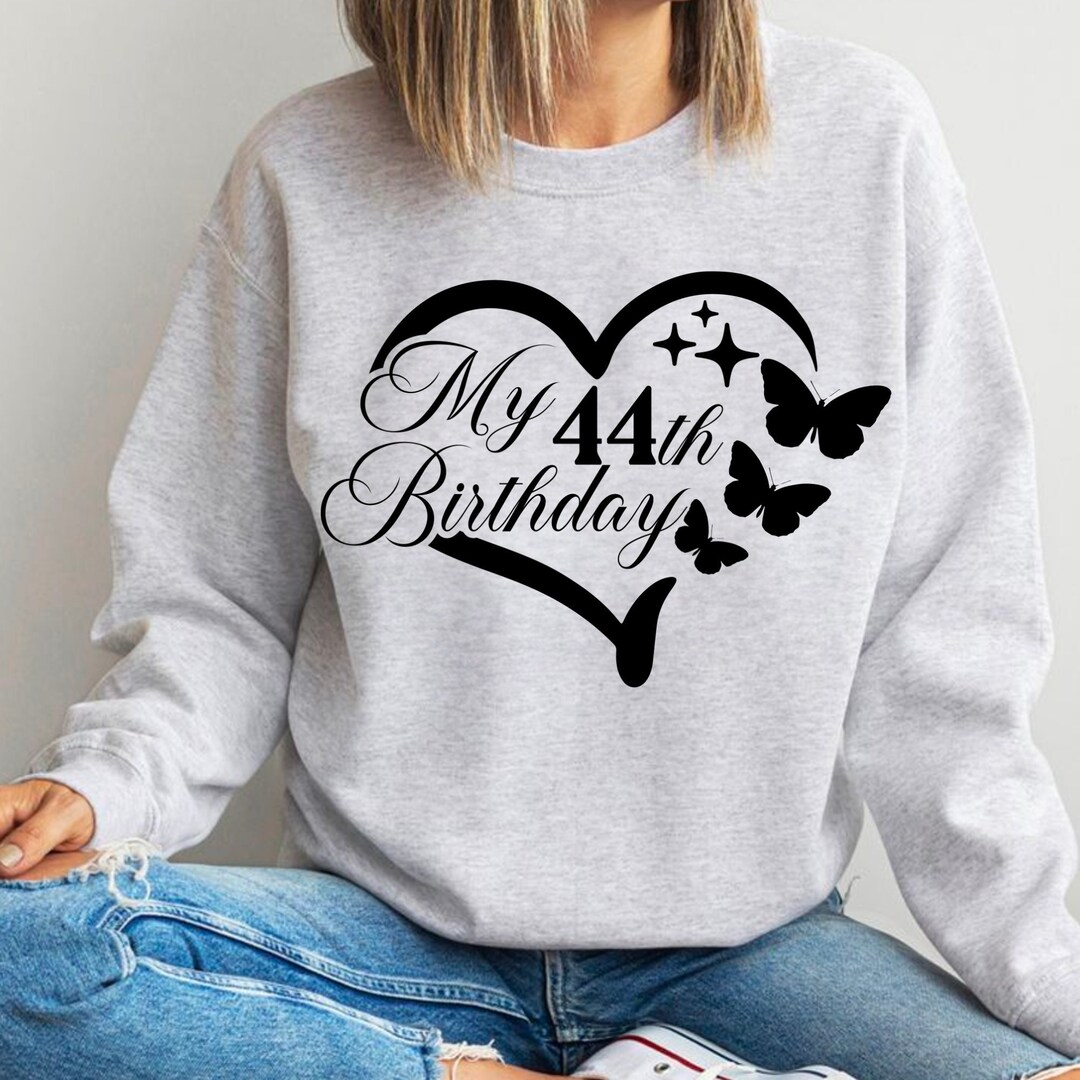 44th Birthday Svg 44th Birthday Png Happy Birthday Svg Cake Topper Svg ...