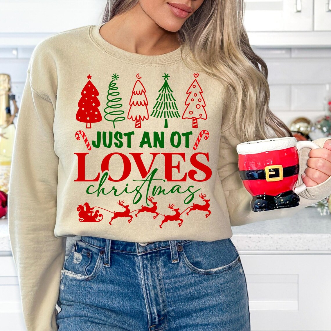 Christmas Occupational Therapy Svg for OT Christmas Gifts Merry Ot ...