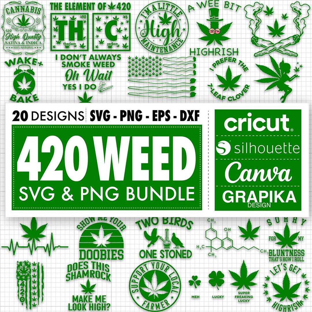Weed Svg for 420 Png Cannabis Svg Marijuana Png Pot Leaf Svg Smoking ...