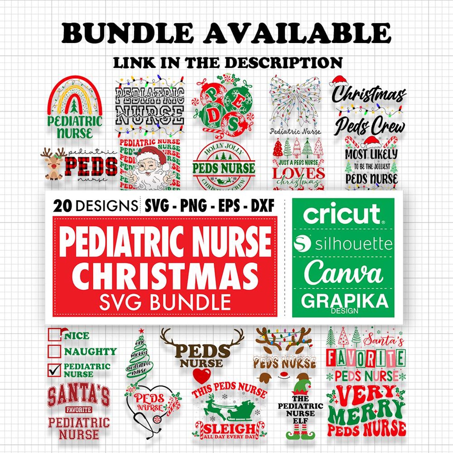 Pediatric Christmas Svg for Pediatric Nurse Gift Pediatric Svg Peds ...