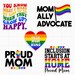 Proud Mom Svg LGBT Svg LGBT Png Pride Mom Svg Pride Svg Rainbow Svg ...