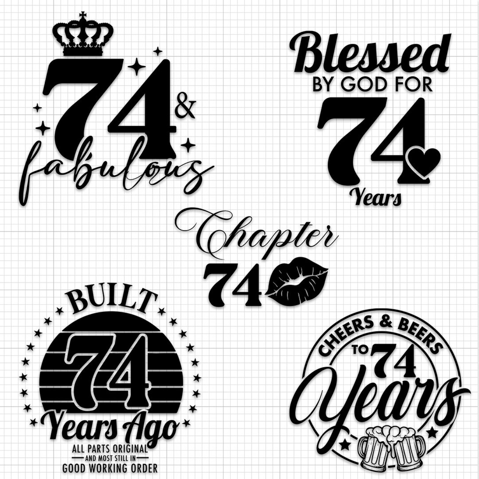 74th Birthday Svg 74th Birthday Png Birthday Girl Svg Its My Birthday ...