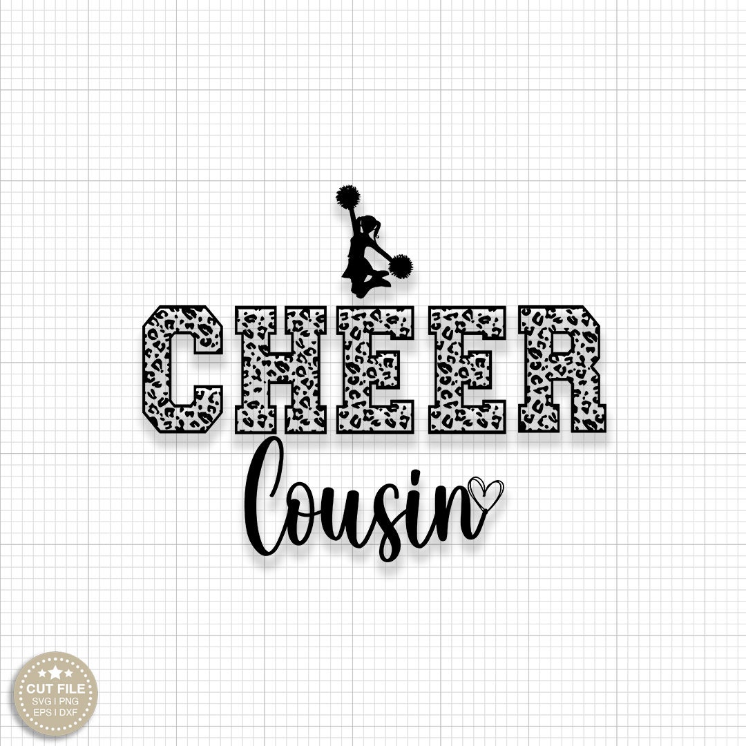 Cheer Cousin Svg Proud Cheer Cousin Svg Senior Cheer Cousin Svg ...