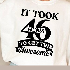 46th Birthday Svg 46th Birthday Png Happy Birthday Svg Cake Topper Svg ...