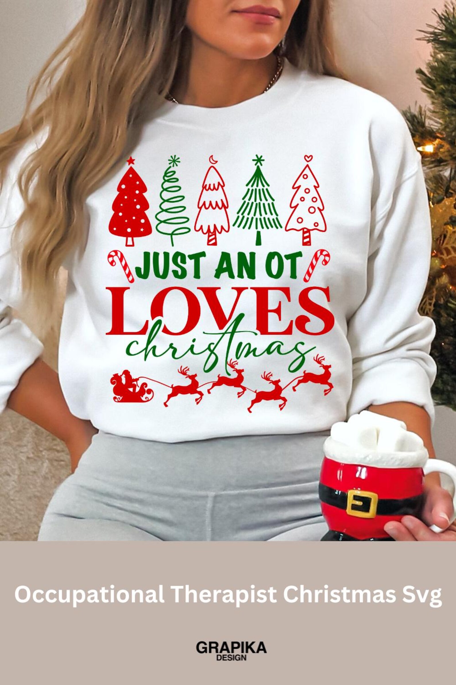Christmas Occupational Therapy Svg for OT Christmas Gifts Merry Ot ...