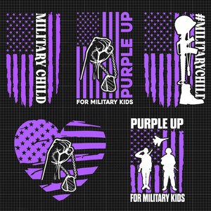 Purple up Png Month of the Military Child Png Purple up for Military ...