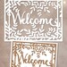 Welcome Card Design, Paper Cut Welcome Card SVG, Paper Cutting ...