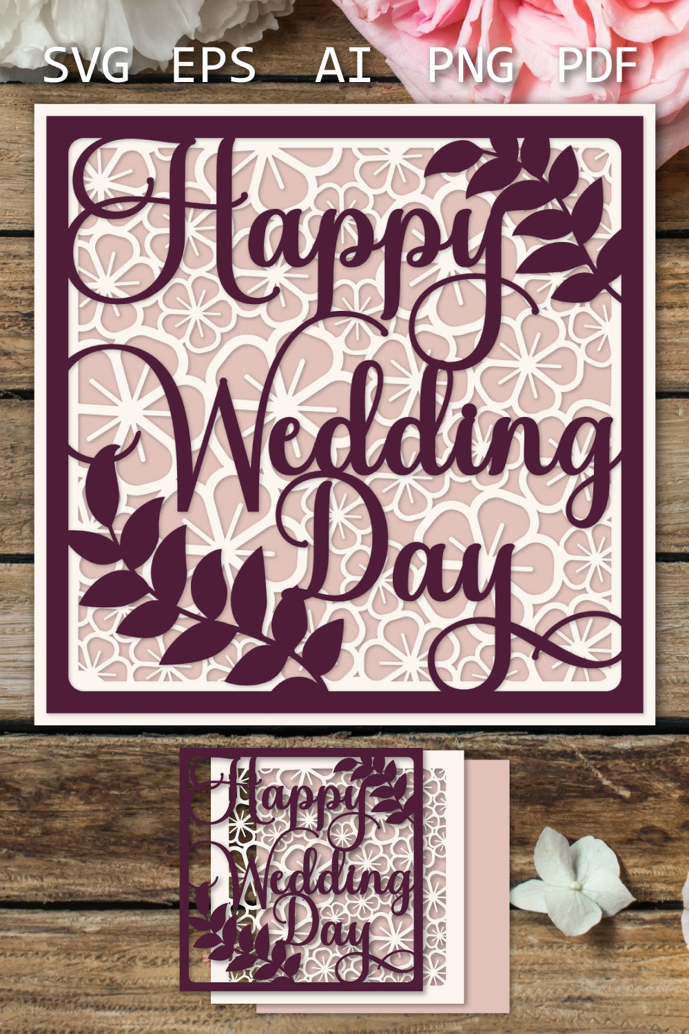 Wedding Card SVG, Paper Cut Wedding Card Paper Cutting - Etsy