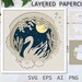 Layered Papercut, Swan SVG Paper Cut, 3D Paper Cutting Files Shadow Box ...