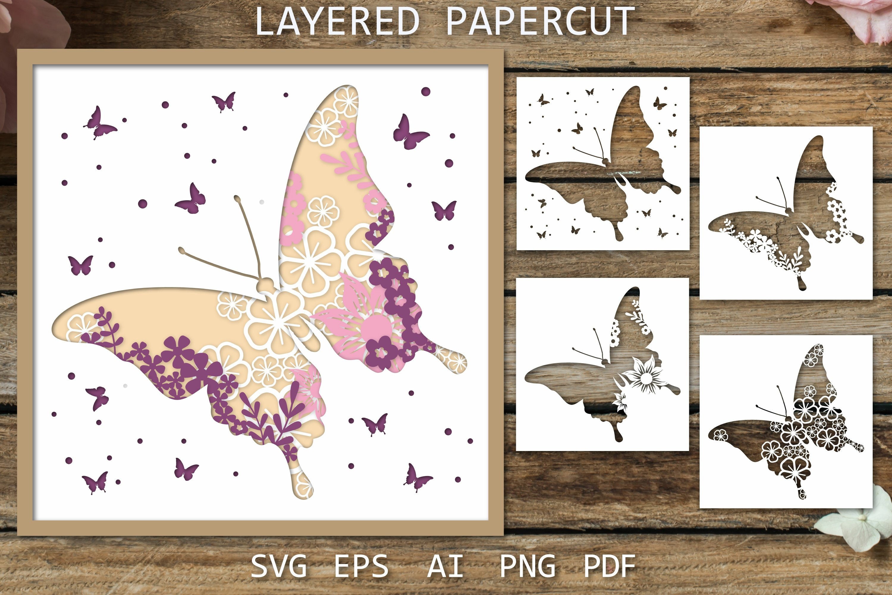 Layered Paper Cut Bundle, SVG 3D Cards, Shadow Box, Animals - Etsy Canada