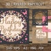 Layered Birthday Paper Cut Design, Birthday Cricut Card SVG, Paper Cut ...
