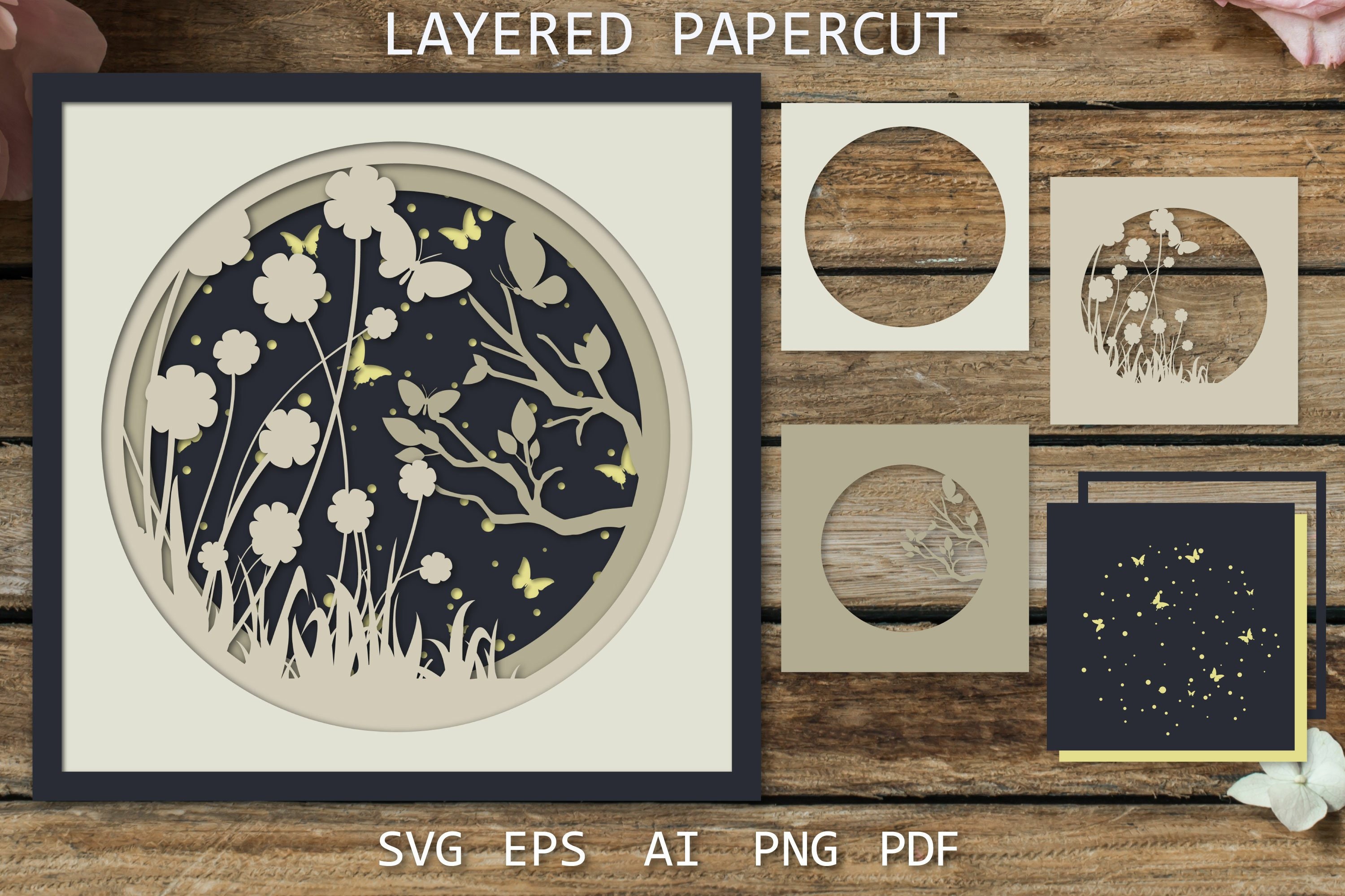Best Sellers Layered Paper Cut Bundle, SVG Paper Cutting Template 3D ...
