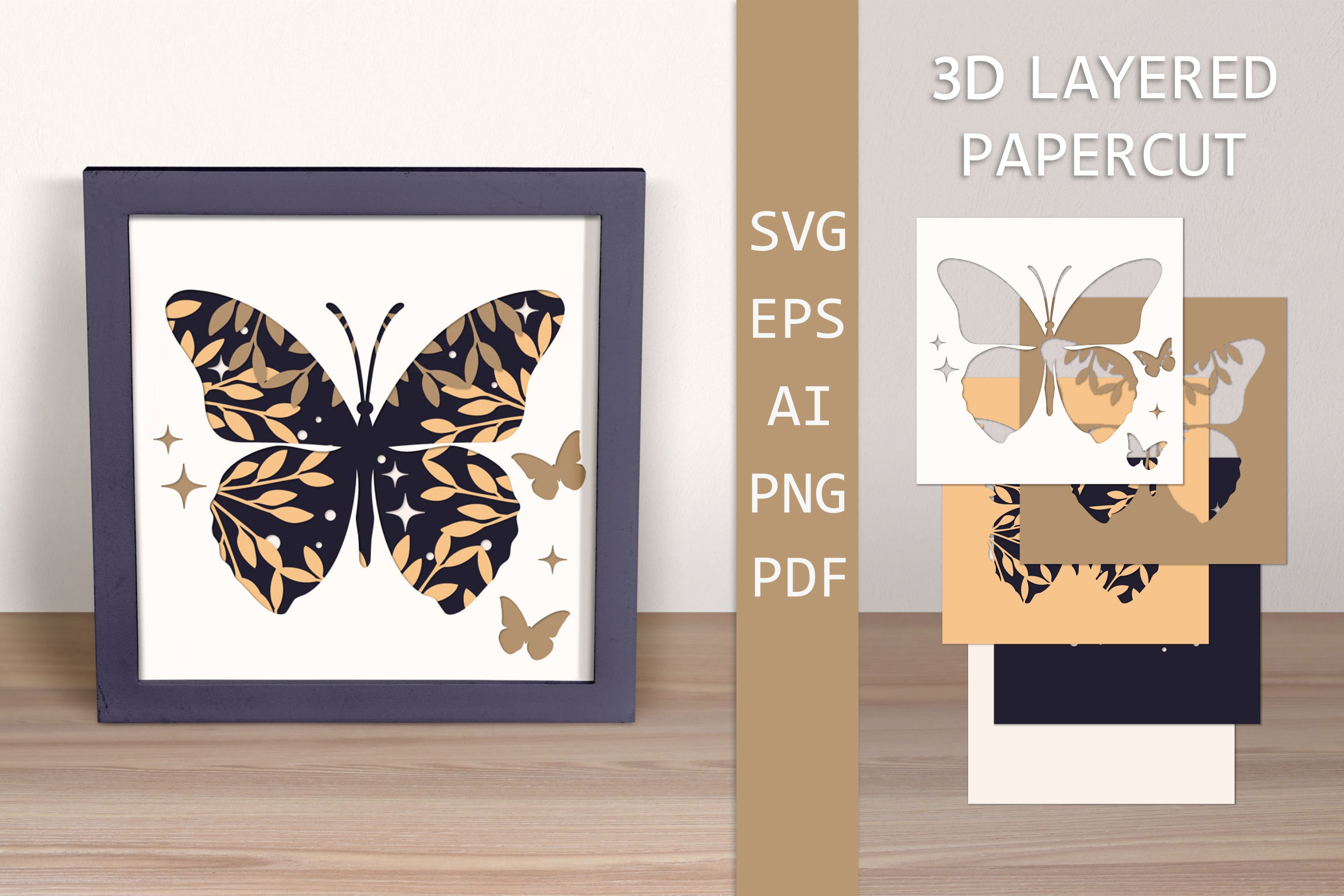 Layered Paper Cut Bundle, SVG 3D Cards, Shadow Box, Animals - Etsy