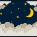Paper Cut Layered Papercut 3D Night Sky, Paper Cutting Template, Shadow ...