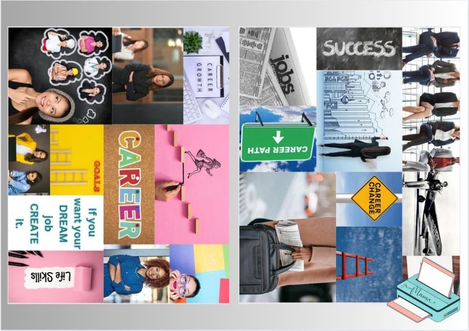 Vision Board Downloadable-career Job - Etsy