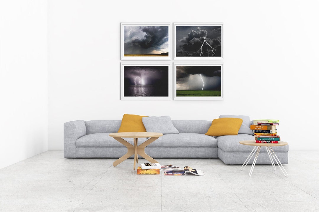 4 Piece Thunderstorm Portraits - Etsy