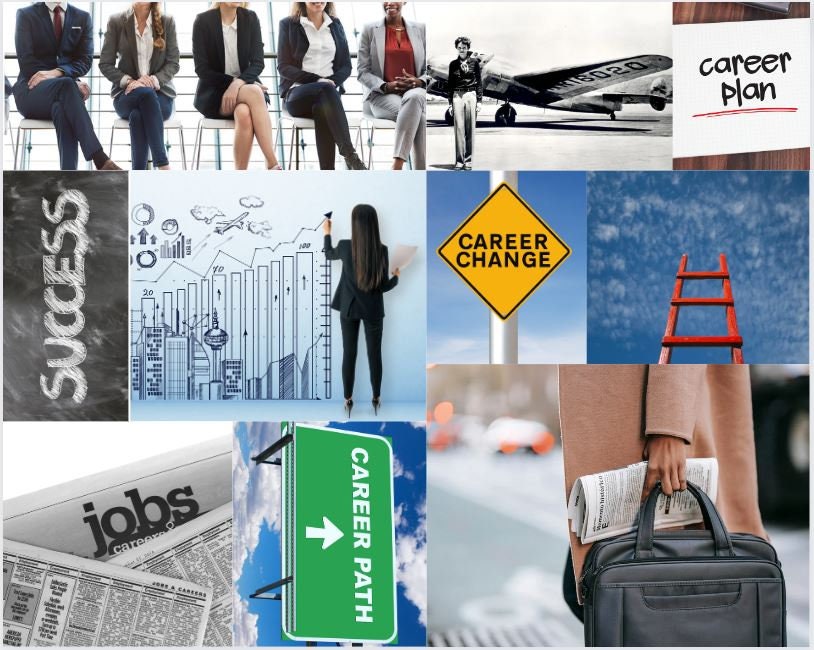 Vision Board Downloadable-career Job - Etsy
