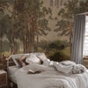 Removable Scenic Wallpaper for Bedroom, Vintage Landscape Wall Mural ...