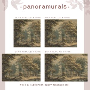 Woodland Wall Art, Enchanted Forest Mural, Classic Forest Decor, Nature ...