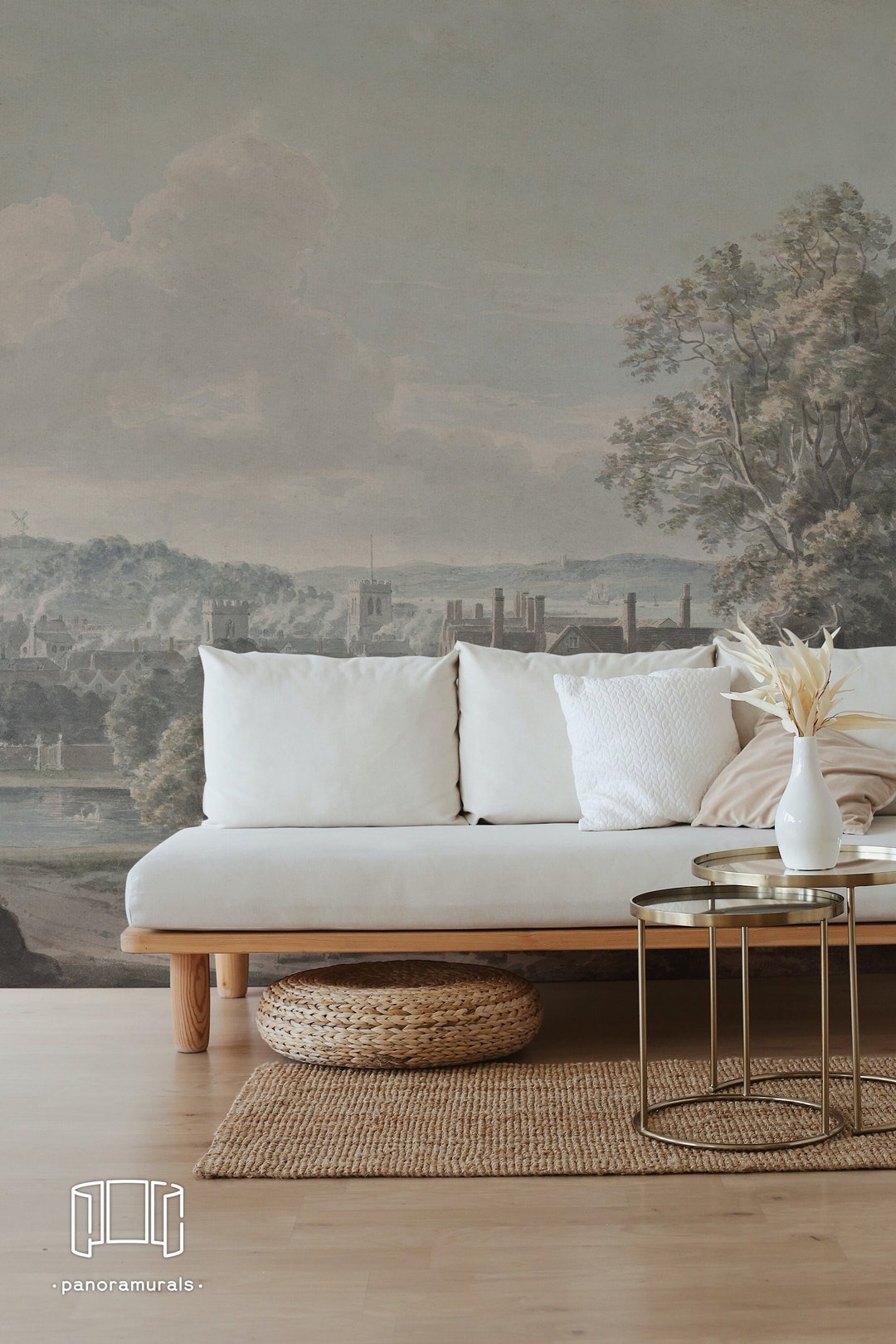 Vintage Subtle Moody Landscape Wall Murals for A Serene Feel, Easy to ...