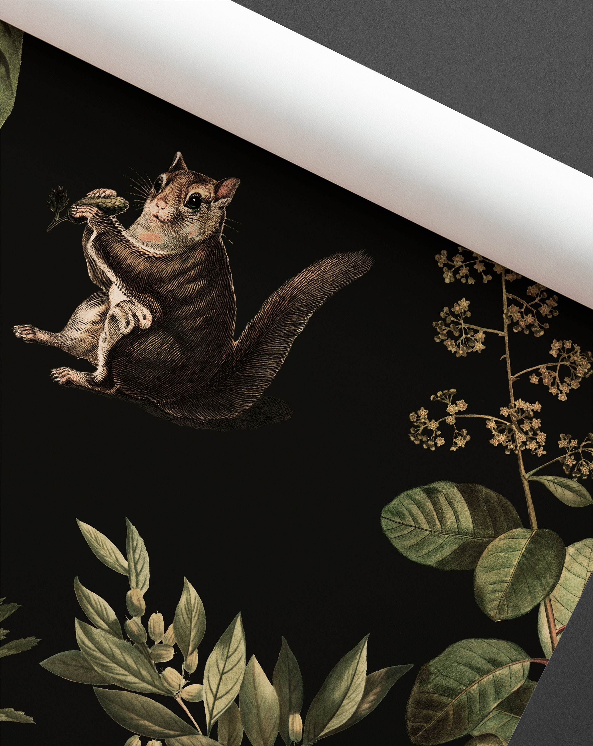 Botanical Gothic-inspired Wallpaper for Moody Interiors Dark - Etsy Canada