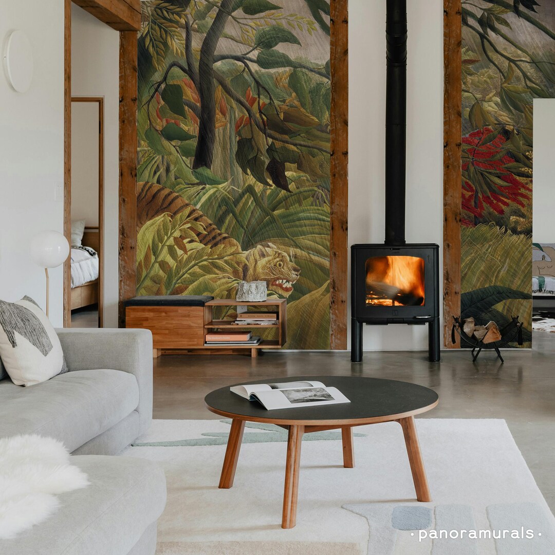 Tiger in a Tropical Storm Wallpaper, Henri Rousseau's Famous Painting ...