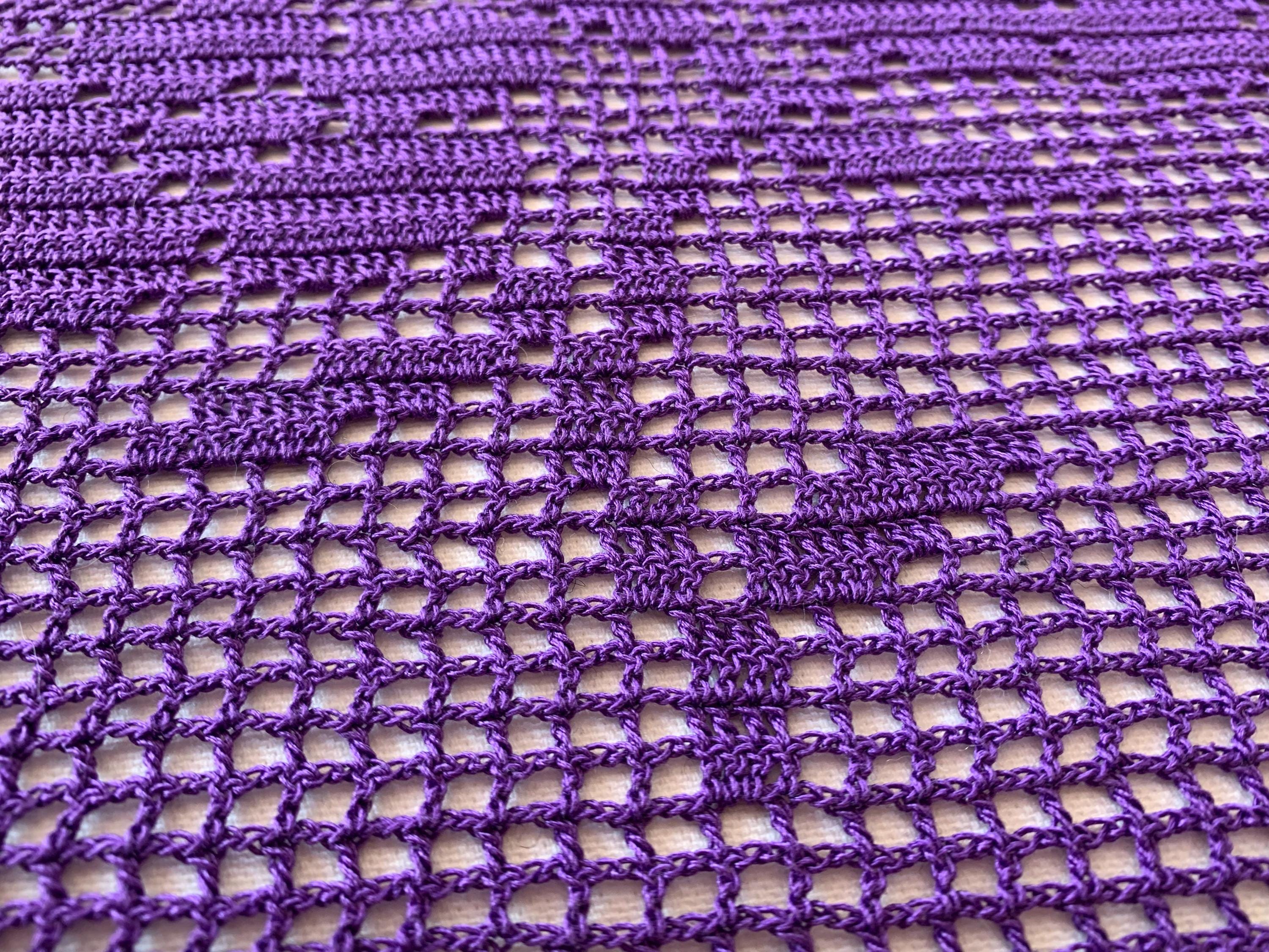 Flower Filet Crochet Doily Pattern (PDF) - Etsy